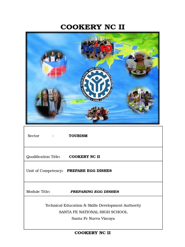 COOKERY NC II Prepare Egg Dishes | Download Free PDF | Egg As Food ...
