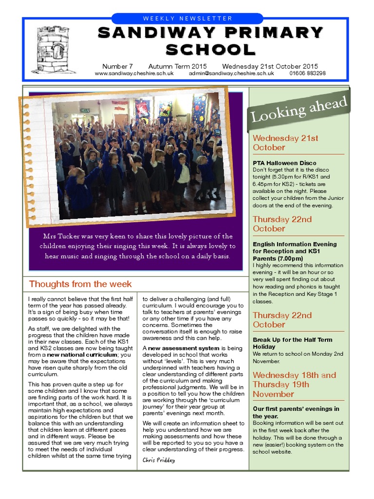 Sandiway Primary School: Looking Ahead | PDF | Curriculum | Further ...