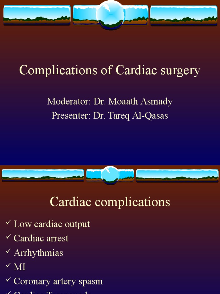 Complications of Cardiac Surgery | PDF | Bleeding | Heart