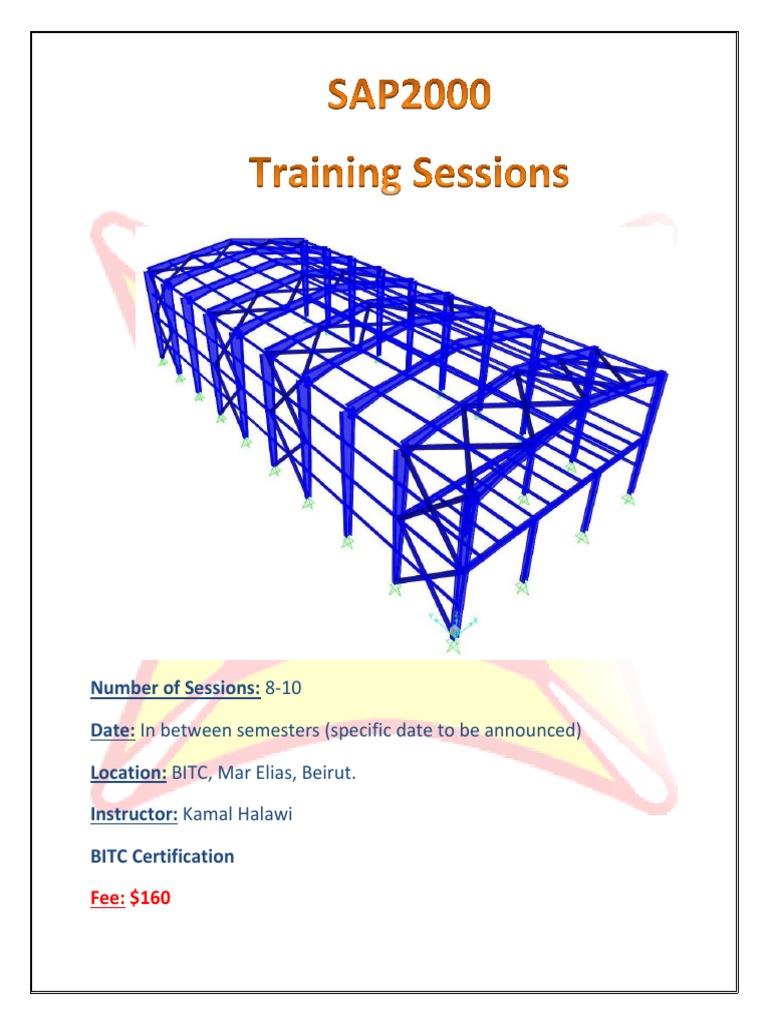 SAP2000 Training Course Details | PDF | Technology & Engineering