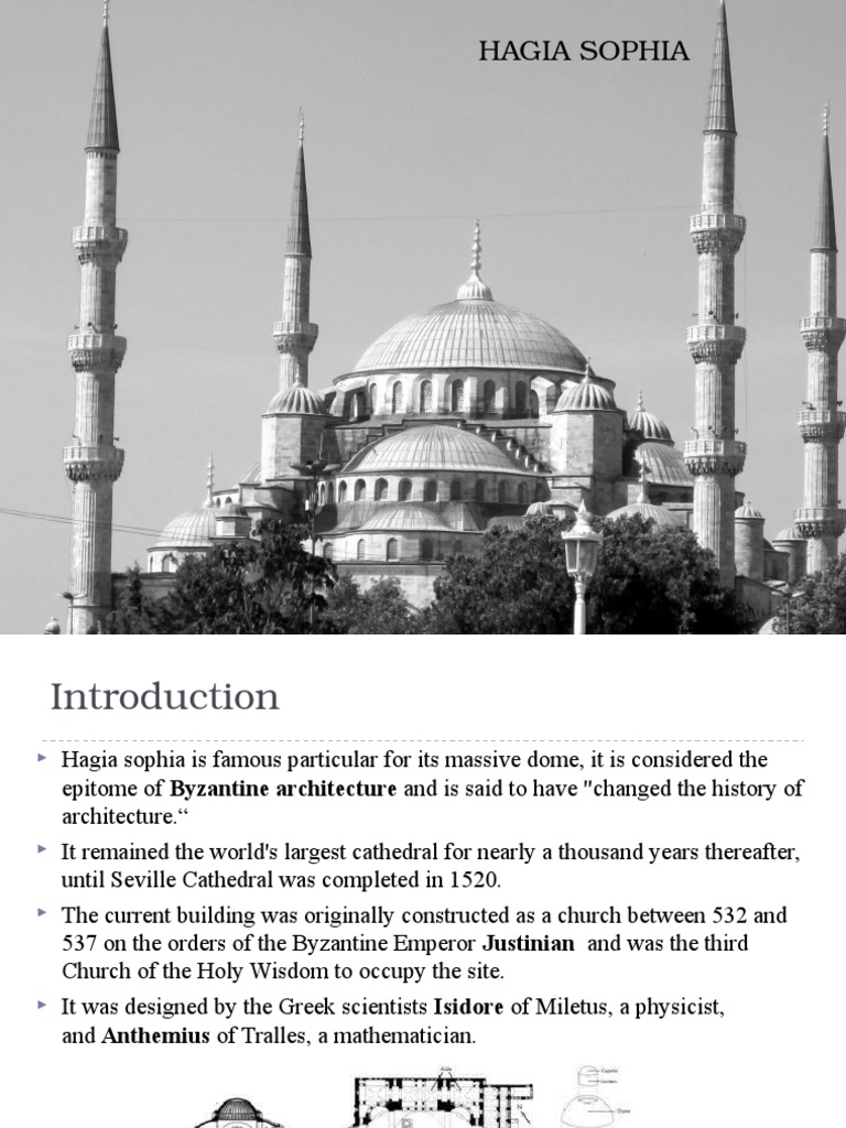 Hagia Sophia | PDF | Dome | Religious Architecture