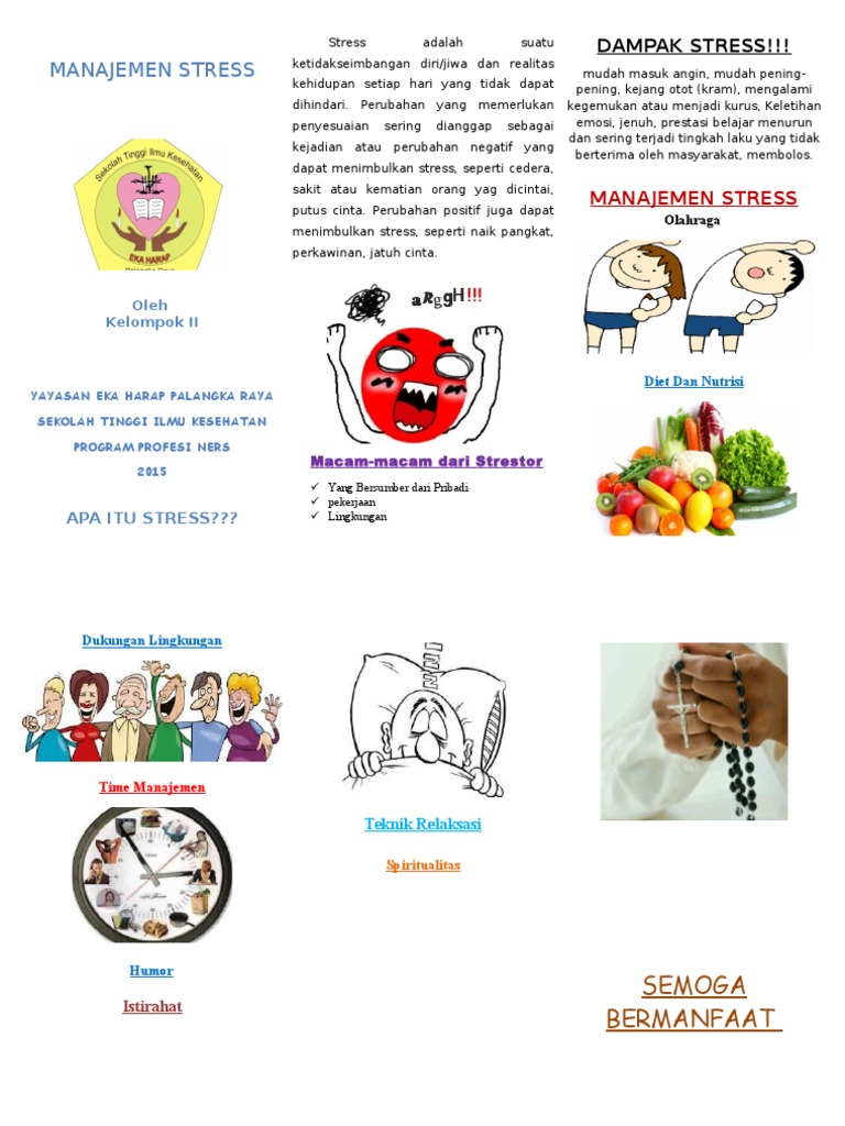 Manajemen Stress Leaflet | PDF