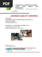 Contoh Bentuk Laporan QC | PDF