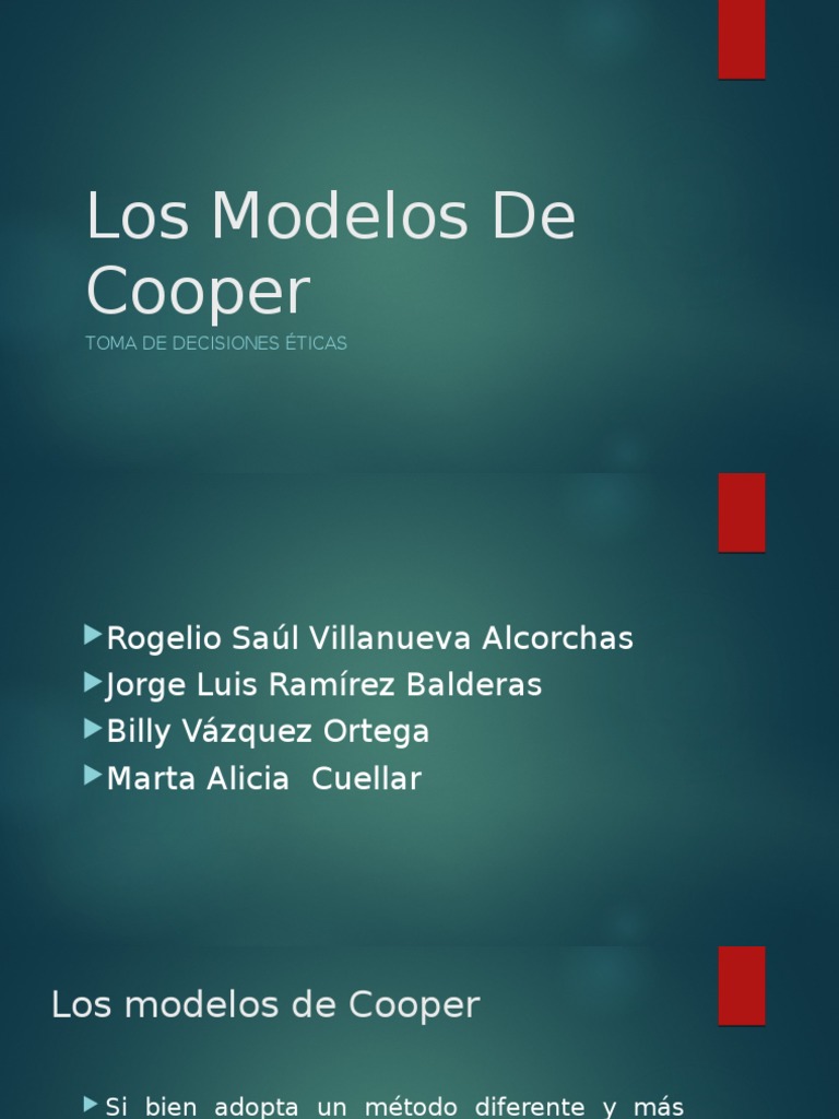 Los Modelos de Cooper | Descargar gratis PDF | Toma de decisiones ...