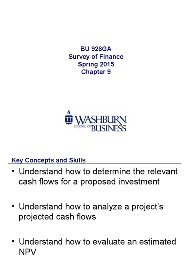 Chapter 9 Slides | PDF | Depreciation | Net Present Value