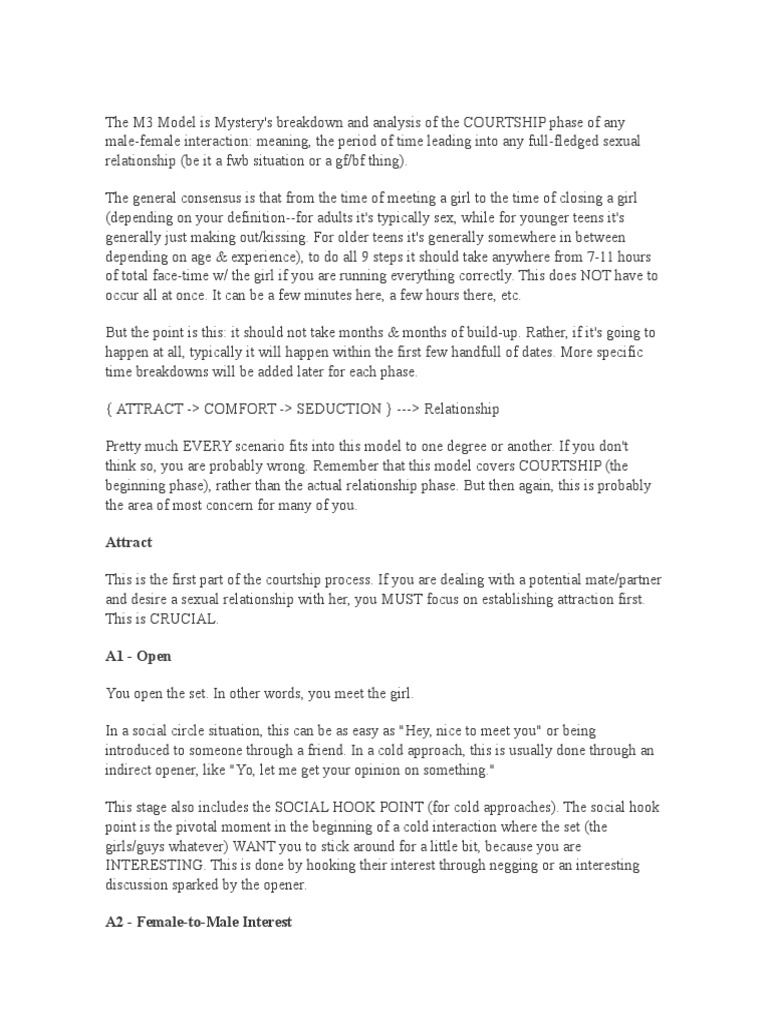 The M3 Model Is Mystery | PDF | Adolescence | Sexuality