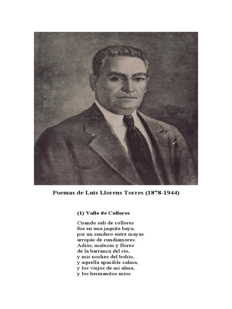 Poemas Luis LLorens Torres | PDF | Naturaleza