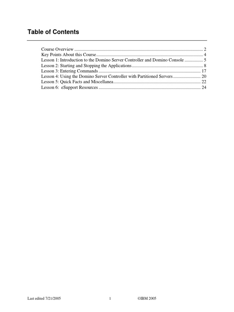 Domino Server Controller - Domino Console | PDF | Ibm Notes | Command ...