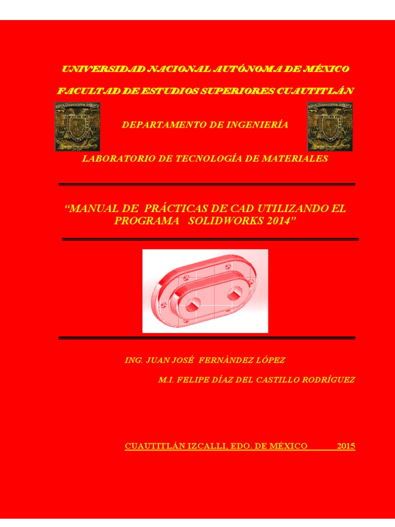 Manual de Prácticas de SolidWorks 2014 | PDF | Geometría | Informática ...