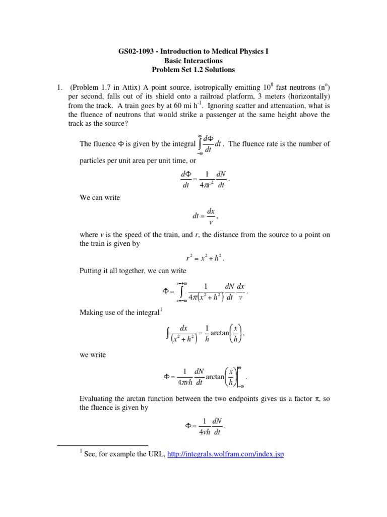 1 2-ProblemSetSolutions | PDF | Electronvolt | Photon