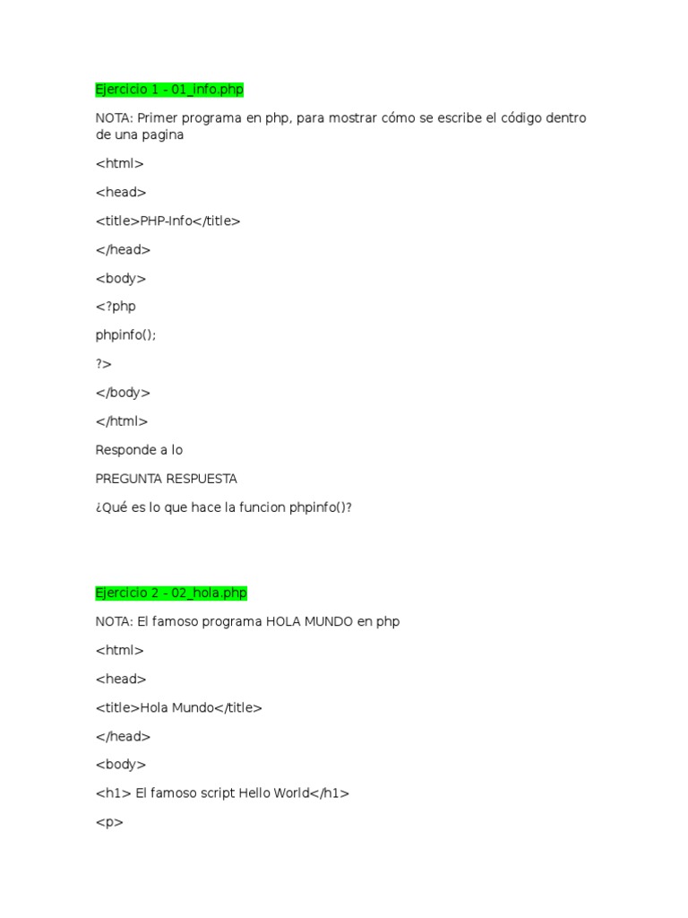 Guía PHP: Variables, Arrays y Operadores | PDF | Php | Comillas