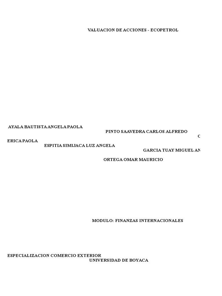 Modulo Finanzas Internacionales | PDF | Compartir (Finanzas) | Valores ...