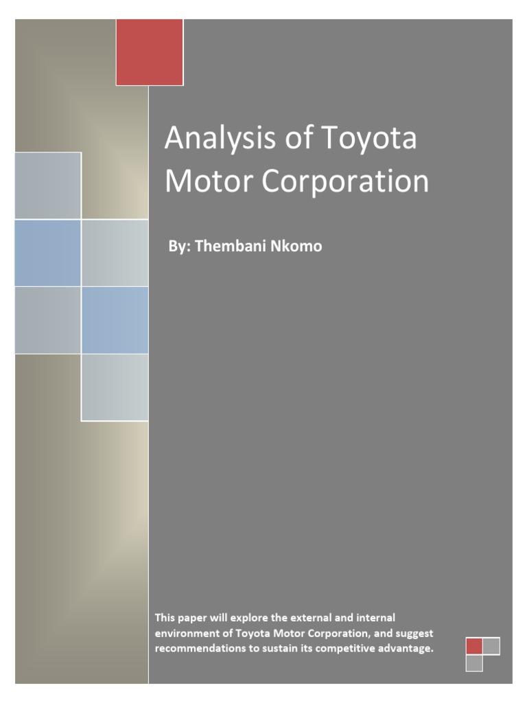 Toyota's Competitive Advantage Analysis | PDF | Business