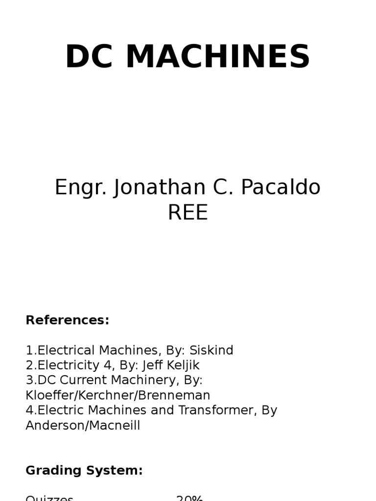 DC Machines for Engineering Students | PDF | Electric Current ...