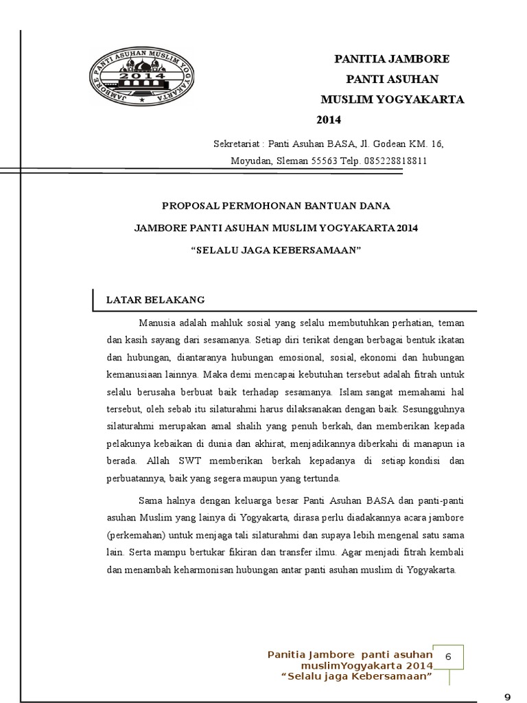 Proposal Kegiatan Jambore | PDF