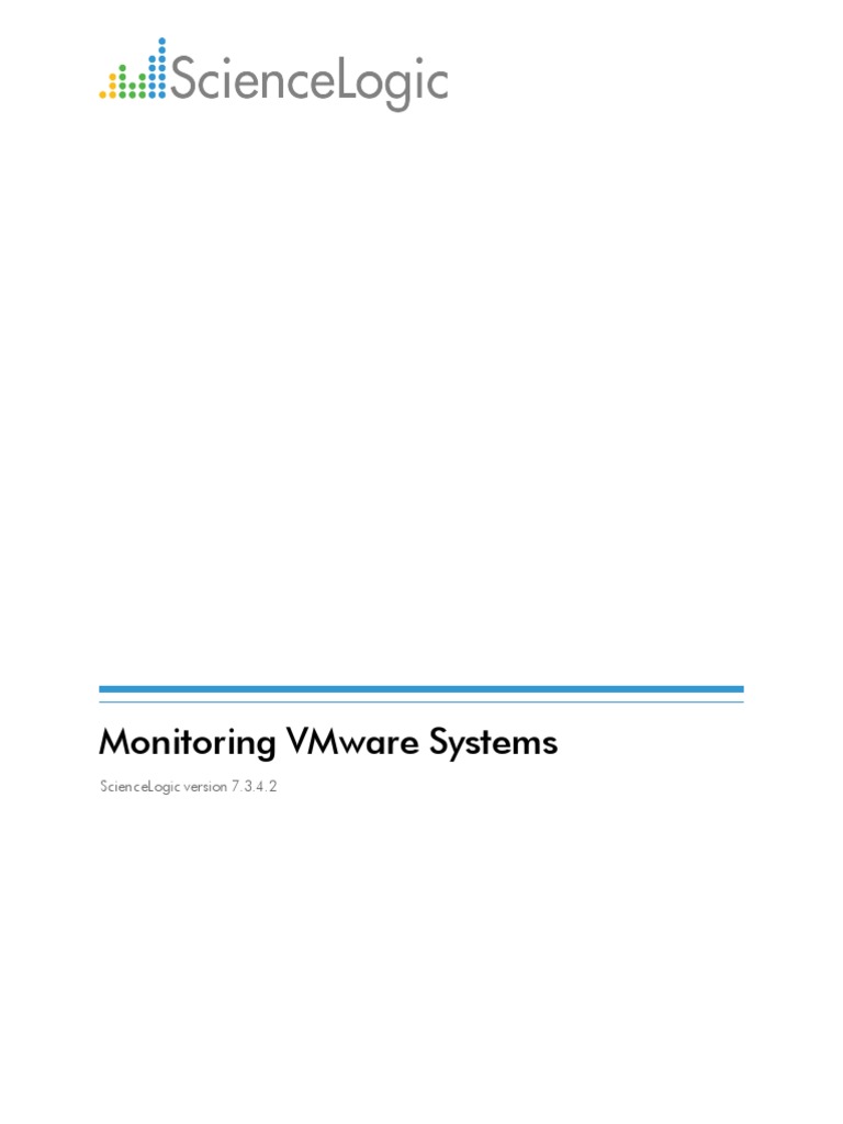 Sciencelogic Monitoring Vmware 7-3-4-2 | PDF | Virtual Machine | World ...