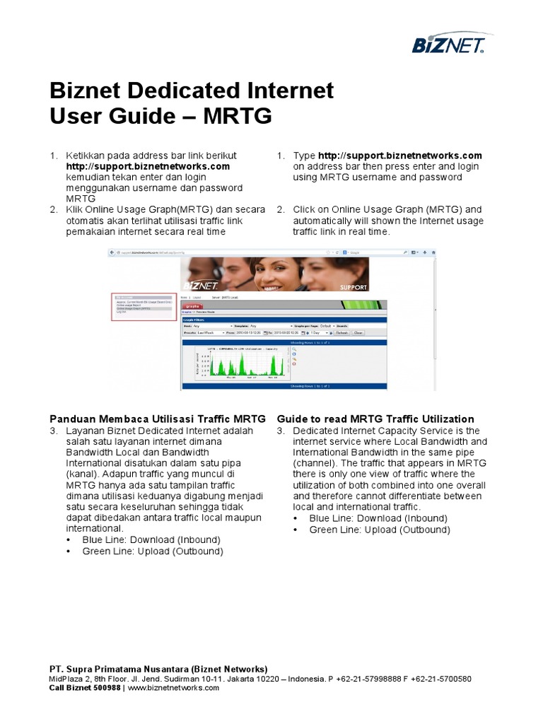 Biznet Dedicated Internet - User Guide - MRTG | PDF