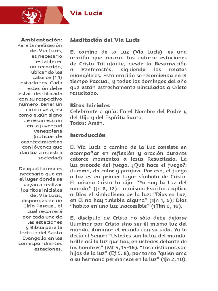 Vía Lucis | PDF | La resurrección de Jesús | orador del Señor