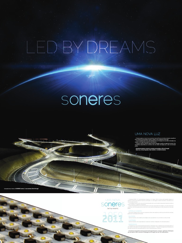Folheto Soneres LED | PDF | Portugal | Diodo emissor de luz