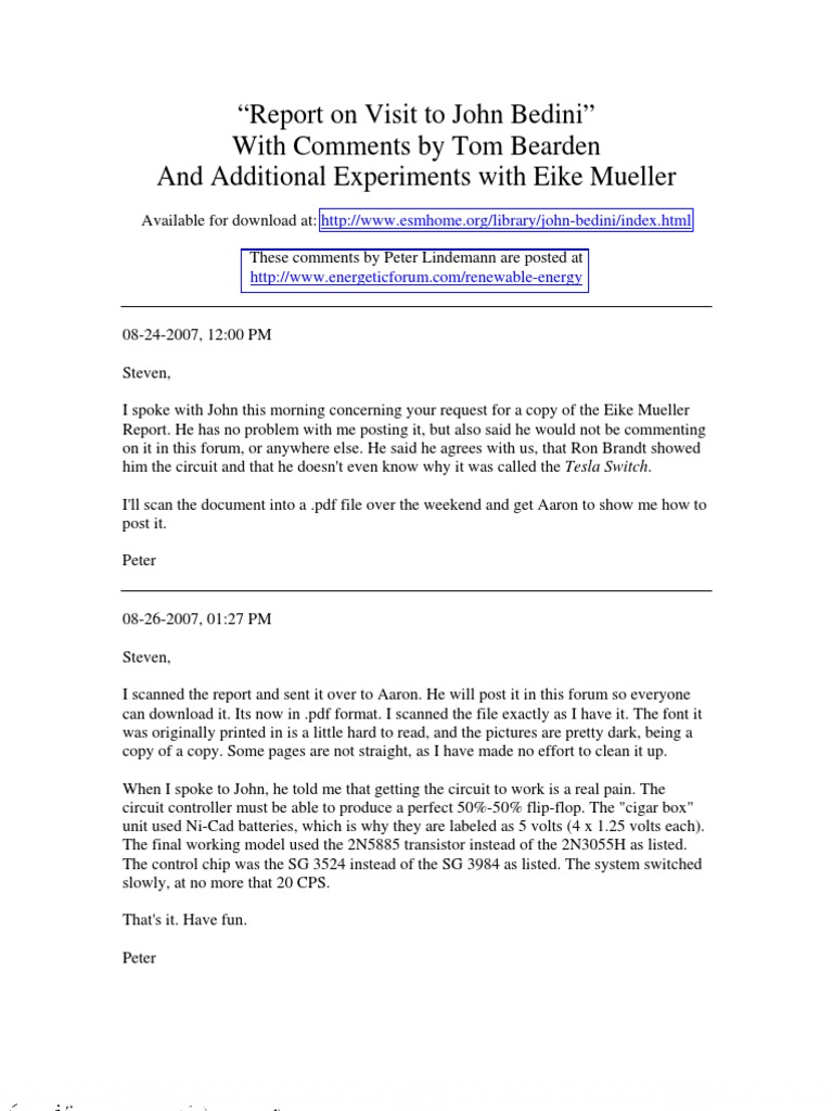 BEDINI DRAWNS Report On 4 Battery Switch | PDF | Electricity ...