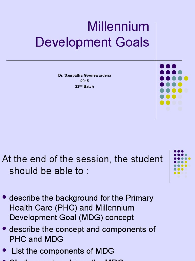 Understanding Millennium Development Goals | PDF | Millennium ...