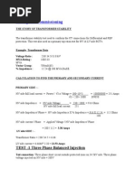 Transformer Stability Test Example Procedure #2 | PDF | Transformer ...
