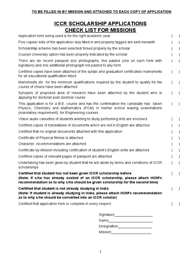 Applicationform Checklist 2014 15 | Academic Certificate | University ...