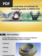 Bolted Connections in ANSYS Workbench | PDF | Screw | Finite Element Method