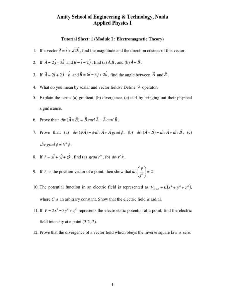 Tutorial Sheet Engineering Physics | PDF | Laser | Diffraction