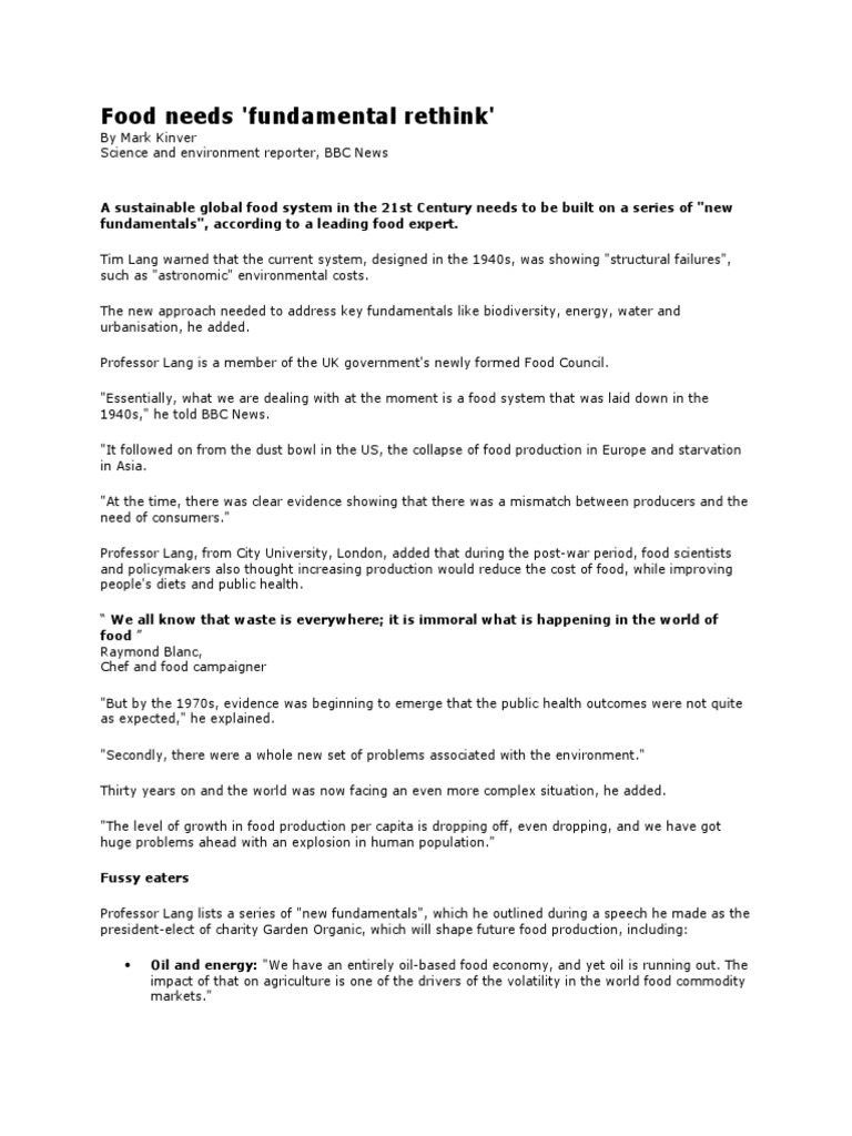 Food Needs | PDF | Food And Drink | Foods
