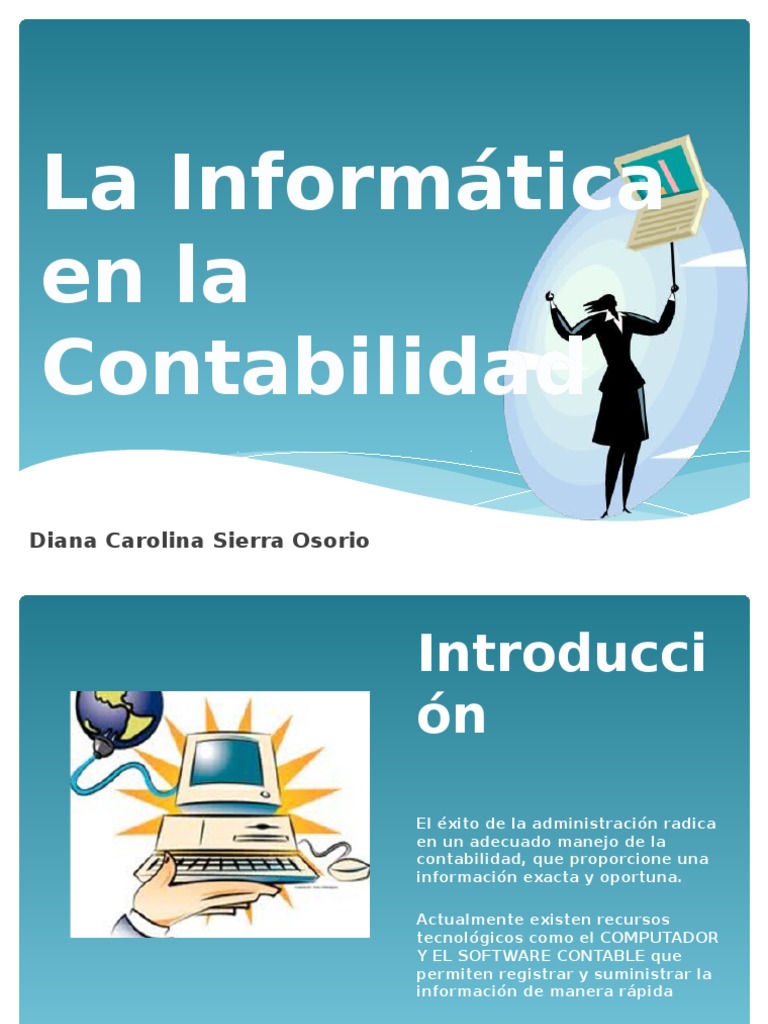 la informatica en la contabilidad | Contabilidad | Software