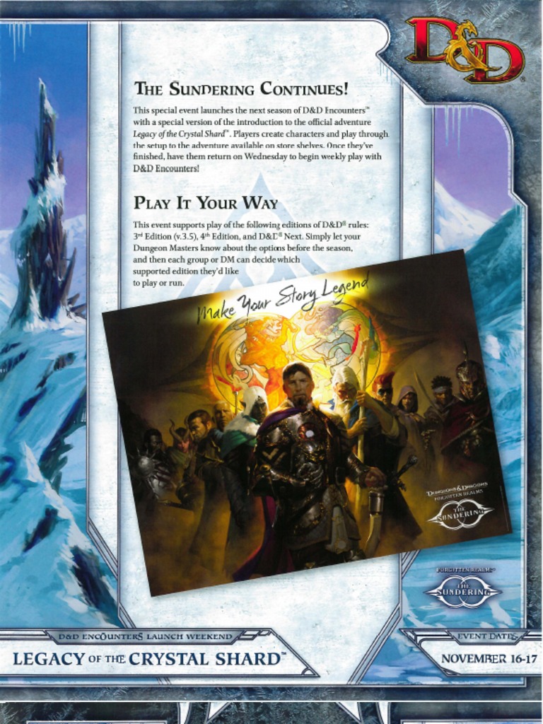 Legacy of The Crystal Shard DDEncounters-Instructions | PDF | Dungeons ...