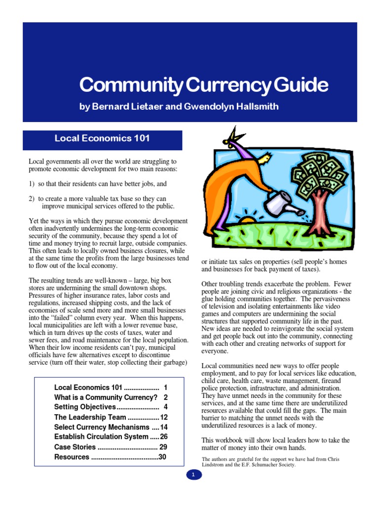 Community Currency Guide | Money | Currency
