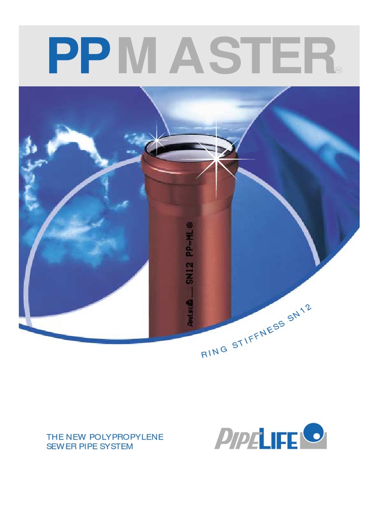 Master: The New Polypropylene Sewer Pipe System | PDF | Manmade ...