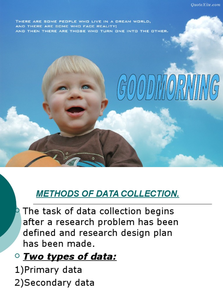 Methods of Data Collection | Download Free PDF | Observation ...