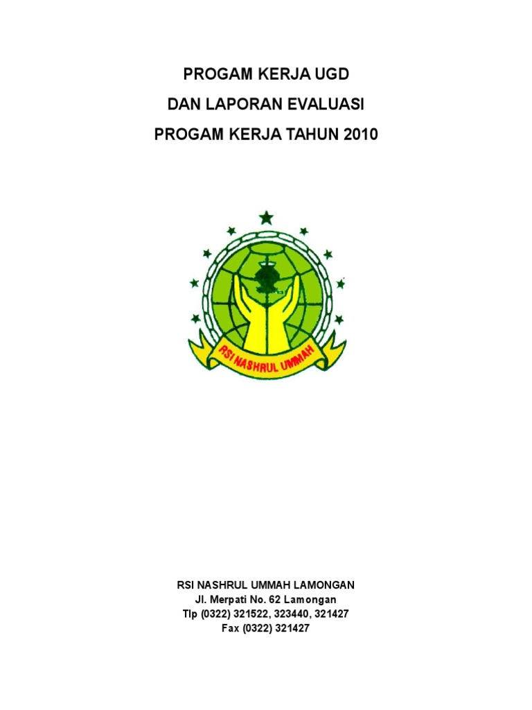 Progam Kerja Ugd+evaluasi 2010 | PDF | Bisnis | Sains & Matematika