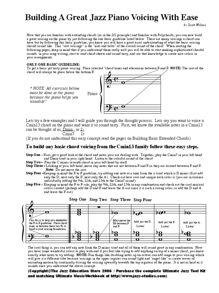 Building A Great Piano Voicing | PDF