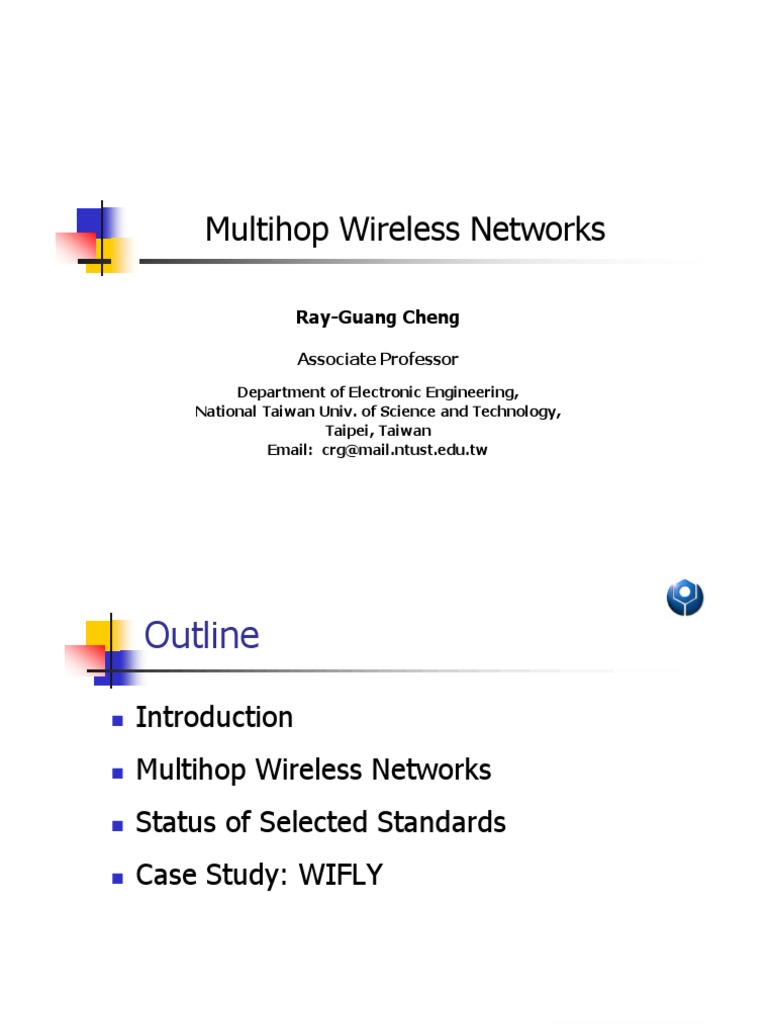 Multihop Wireless Networks | PDF | Wireless Network | Computer Networking