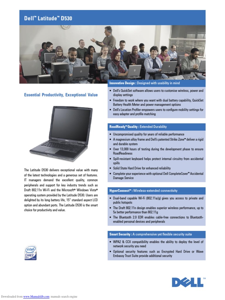 Dell Latitude D530: Essential Productivity, Exceptional Value | PDF ...