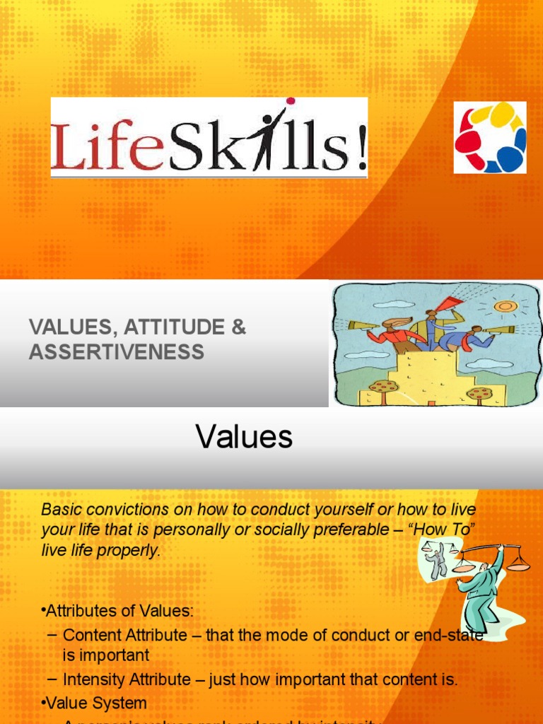 Values, Attitude and Assertiveness | PDF | Attitude (Psychology ...