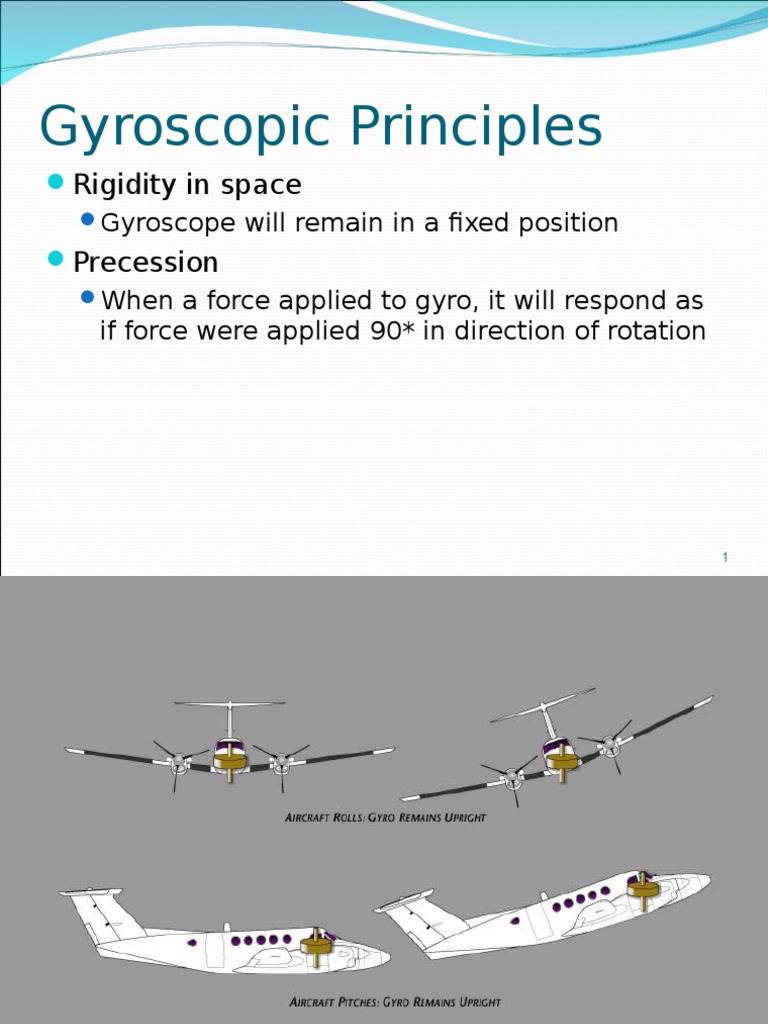 Gyroscopic Principles in Aviation | PDF | Gyroscope | Navigation