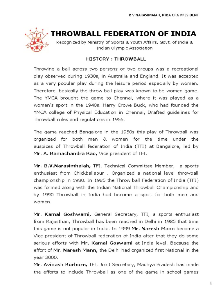 Throwball Rules | PDF | Referee | Sports