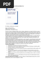 DAP IQ Administration, Scoring Sheets, and Interpretation | PDF ...