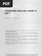 What Is Standard English | PDF | English Language | Dialect