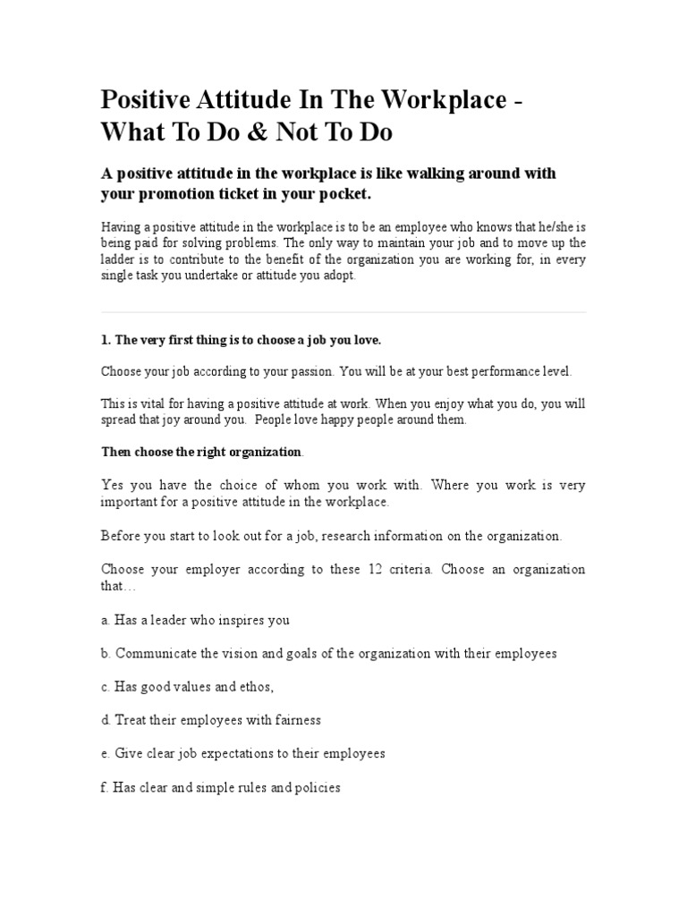 positive-attitude-in-the-workplace.pdf | Well Being | Employment