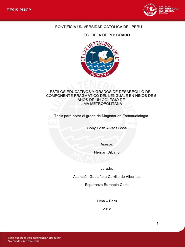 Alvites Sosa Gony Estilos Educativos | PDF