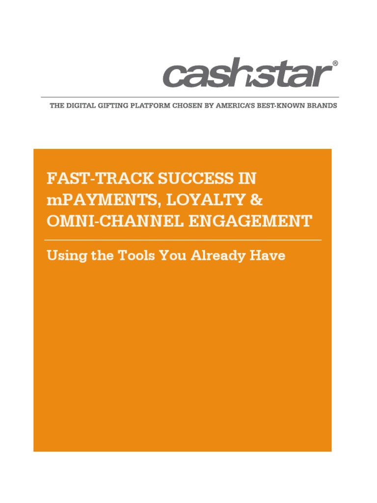 Cashstar Fast Track Success in Mpayments Paper | PDF | Coupon | Retail