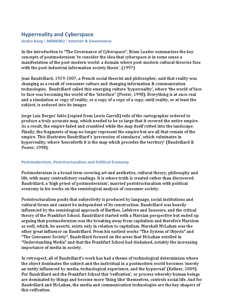 Hyper Reality | PDF | Philosophical Movements | Philosophical Theories