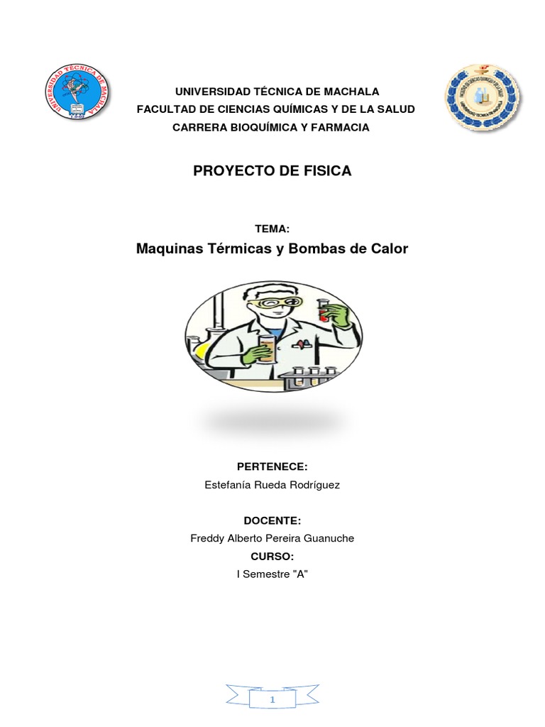 Proyecto sobre Máquinas Térmicas | PDF | Bomba de calor | Termodinámica