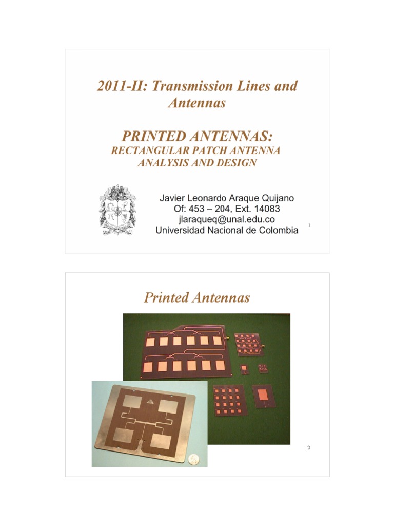 Patch Antenna | PDF | Antenna (Radio) | Transmission Line